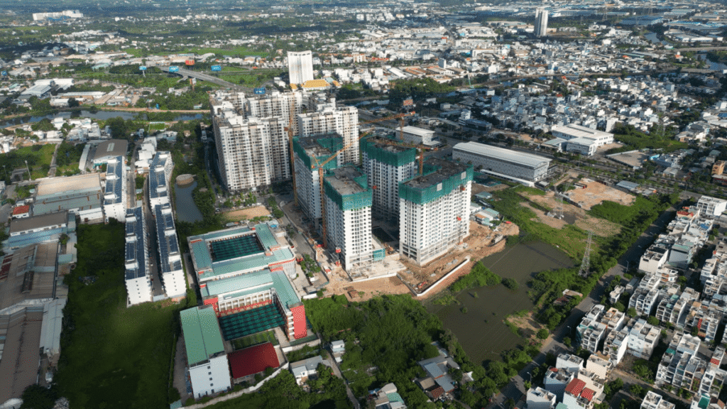 Cập nhật tiến độ xây dựng AK NEO AKARI CITY giai đoạn 2 tháng 8/2023